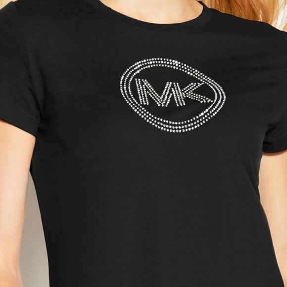 Michael Kors | Tops | New Michael Kors Mk Cirle Logo Tee Top Tshirt ...